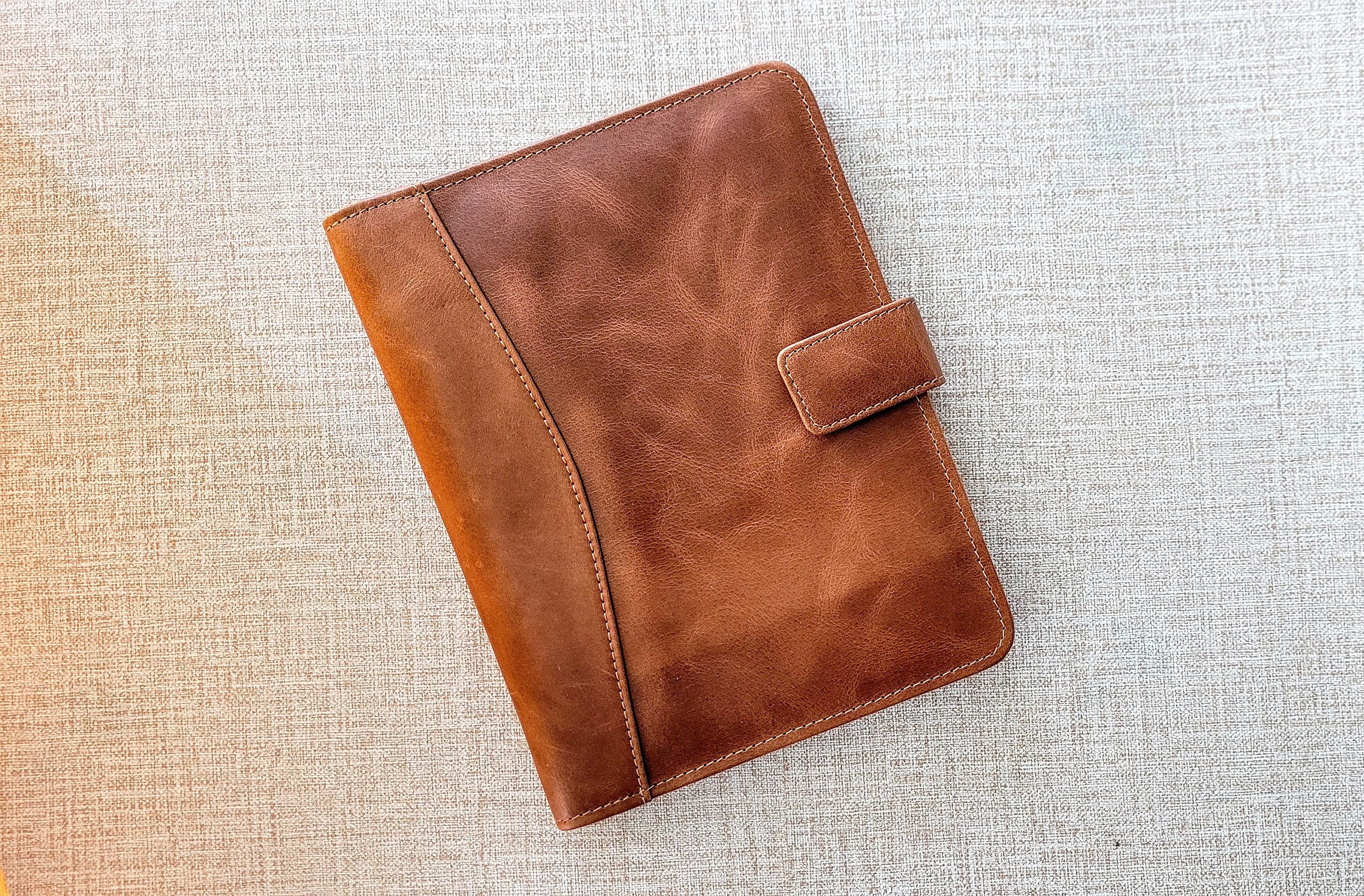 Personalized Leather Portfolio for Men, Custom Name&logo Leather ...