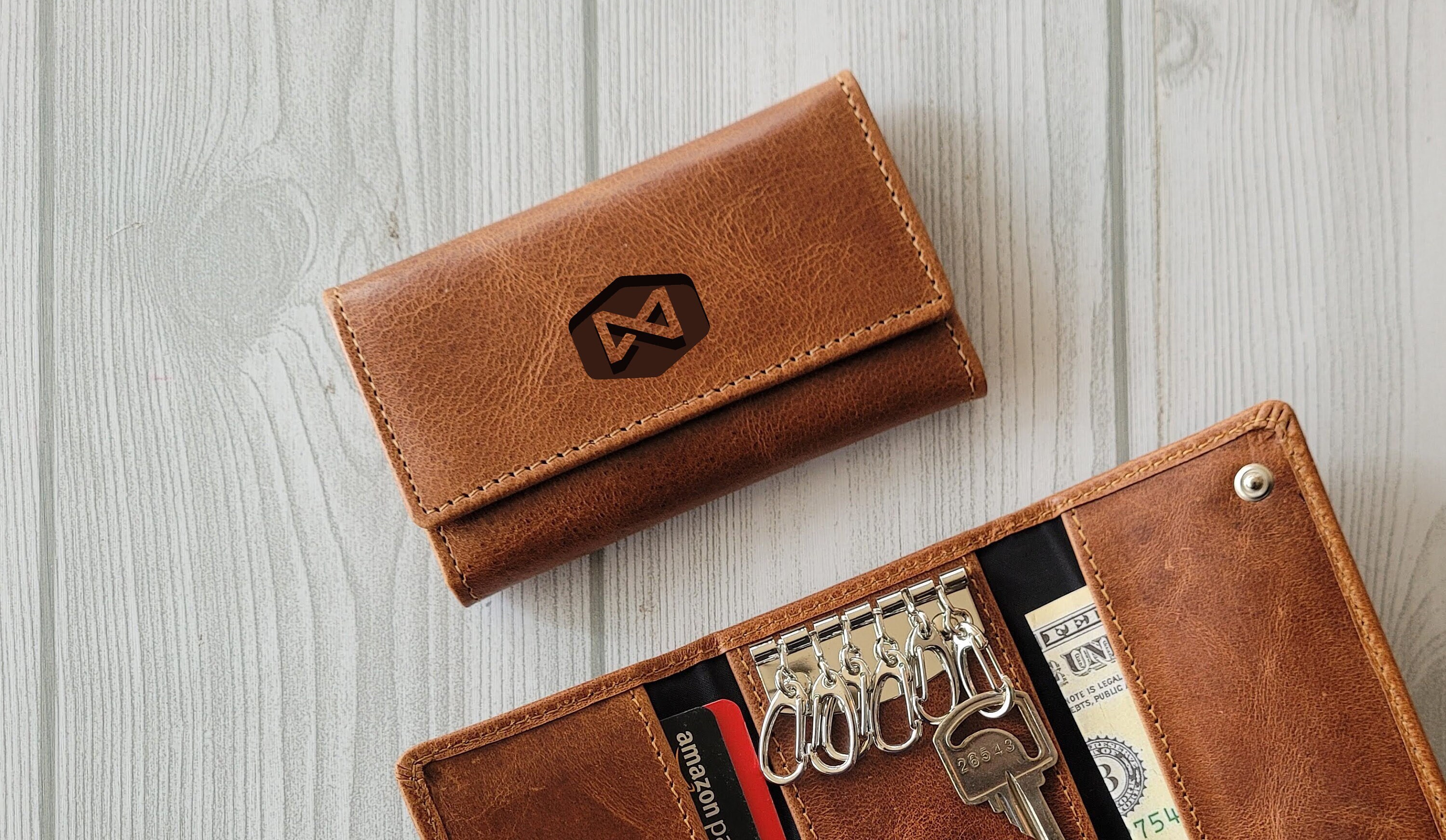 Housewarming Leather Key Case, Leather Key Holder, Key Organizer ...