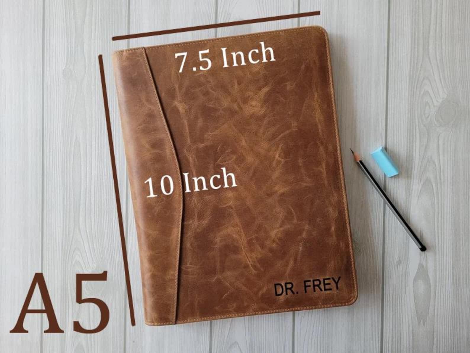 Personalized Leather Clipboard With A4 / A5 Notepad Holder for Business ...