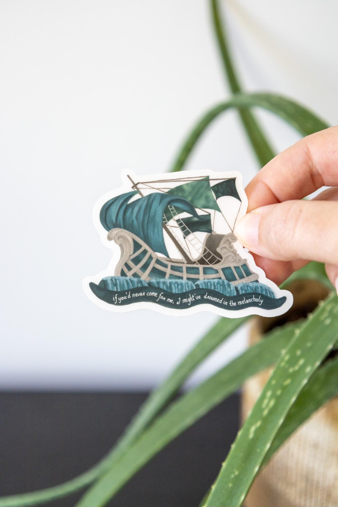 Ophelia Clear Vinyl Sticker | If You'd Never Come for Me, I Might've ...