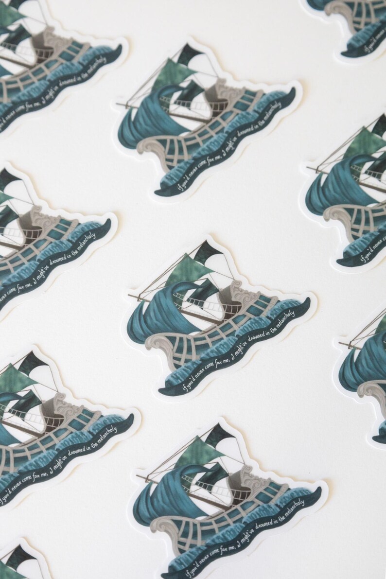 Ophelia Clear Vinyl Sticker | If You'd Never Come for Me, I Might've Drowned in the Melancholy ...