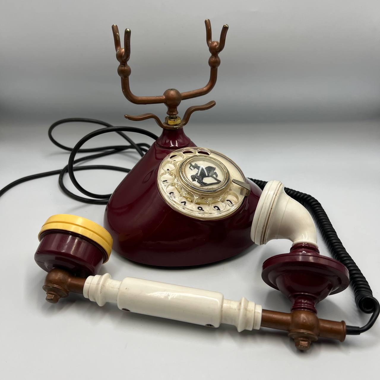 Rare Vintage Old Desk Phone Telephone Rotary Dial Signed Gift - 1970 ...