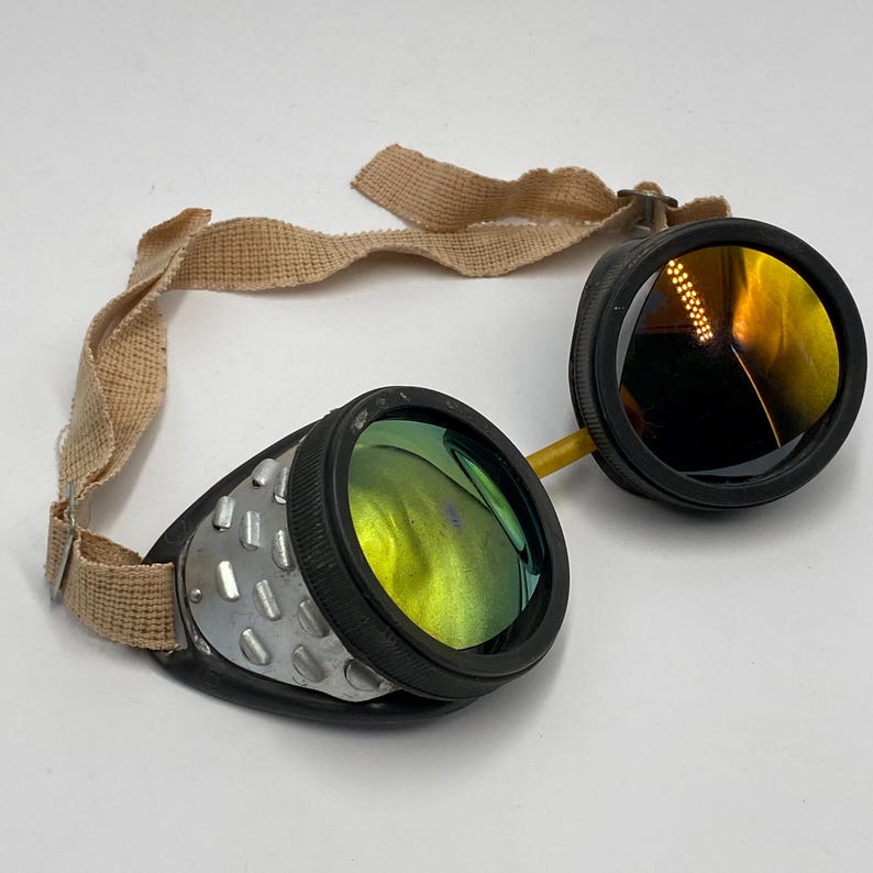 Vintage Soviet Safety Goggles Aviator 1975 USSR Industrial Glass ...