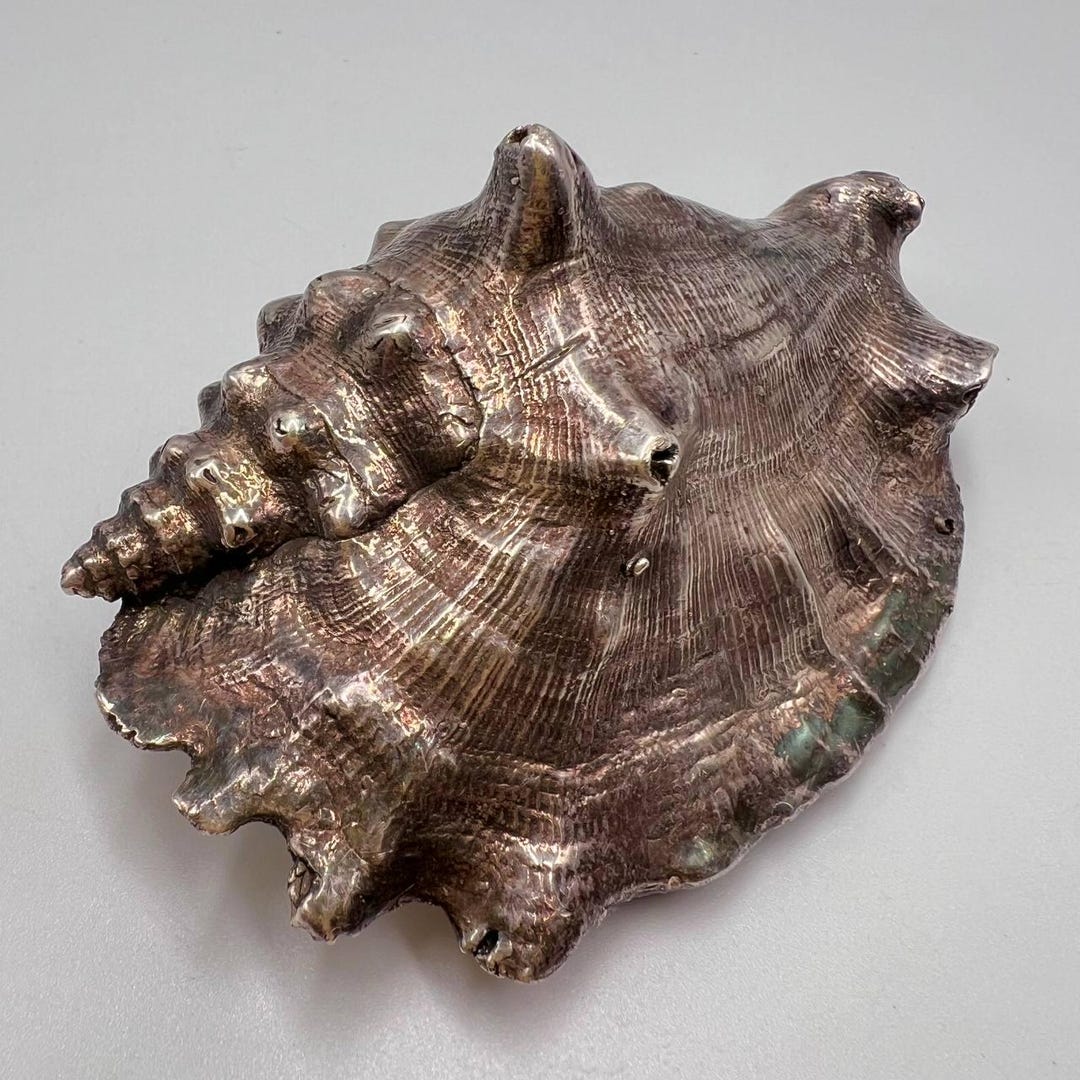 Vintage Figure Statue Shell Covering Sterling Silver 925 Marked Home ...