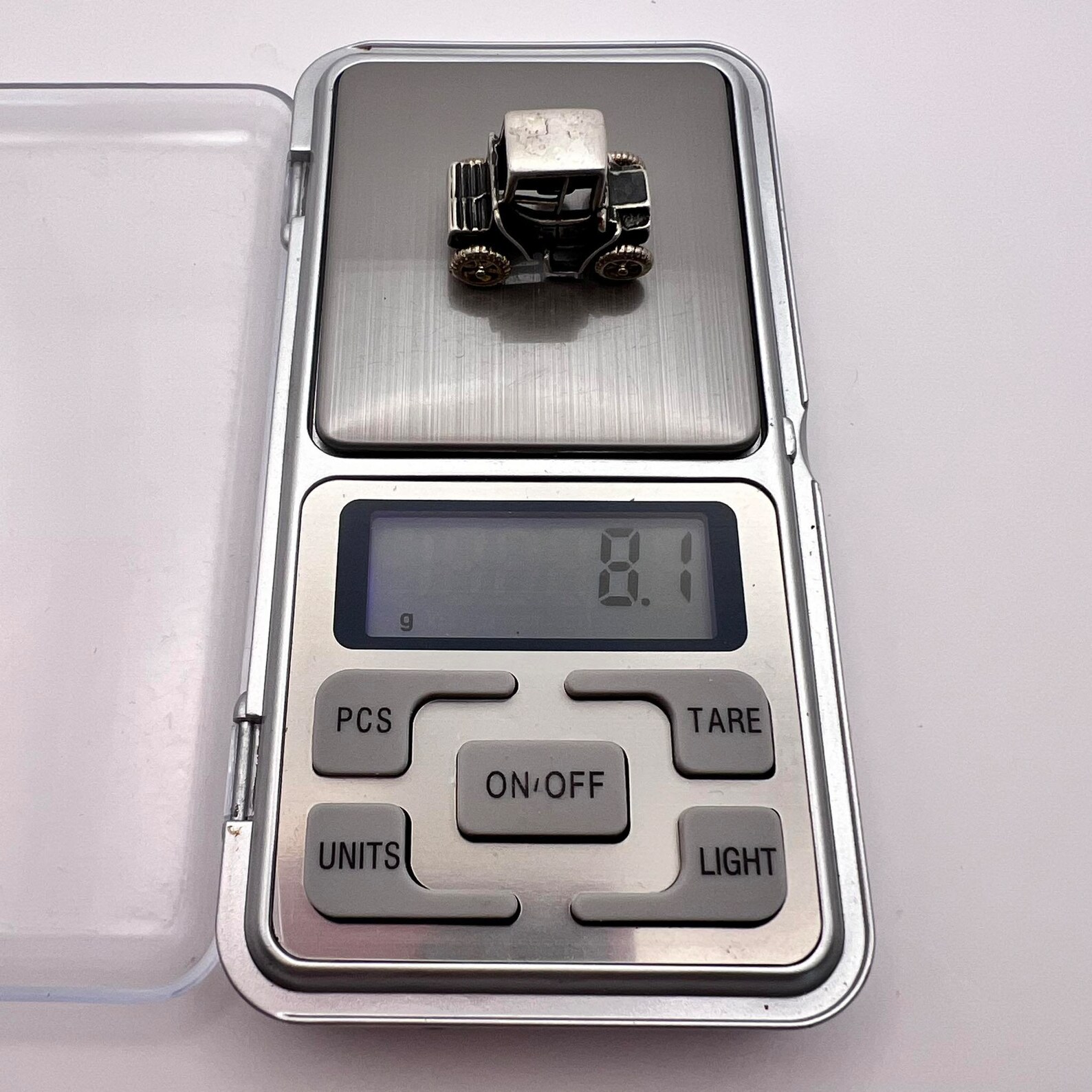 Vintage Silver 800 Miniature Car Figurine • Italian Brougham • Gift 8gr ...
