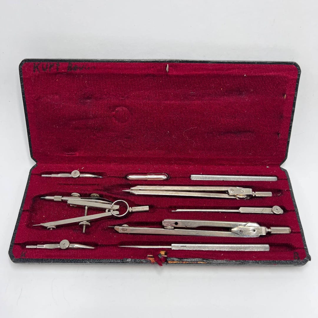 Vintage Fickartz Drafting Tools Set 1970s German Compass Kit - Etsy