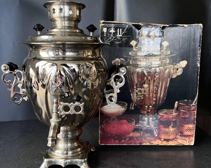 1990 Period Tula Samovar/vintage Samovar/electric Samovar Brass Teapot ...