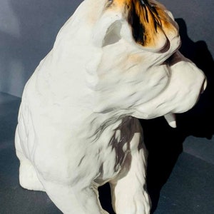 1940's Sitzendorf Germany Antique Porcelain Statue Figure Dog Terrier ...