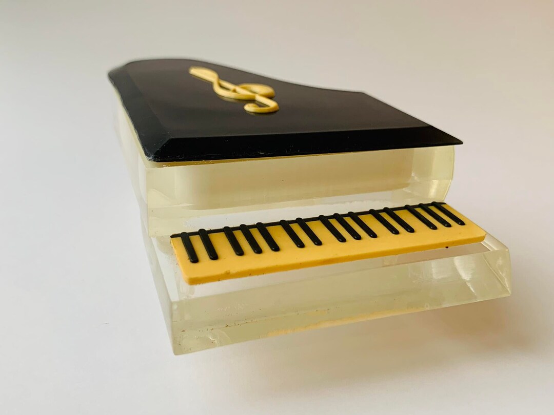 1960 Rare Vintage USSR Russian Plastic Compact Puff Powder Box Piano ...