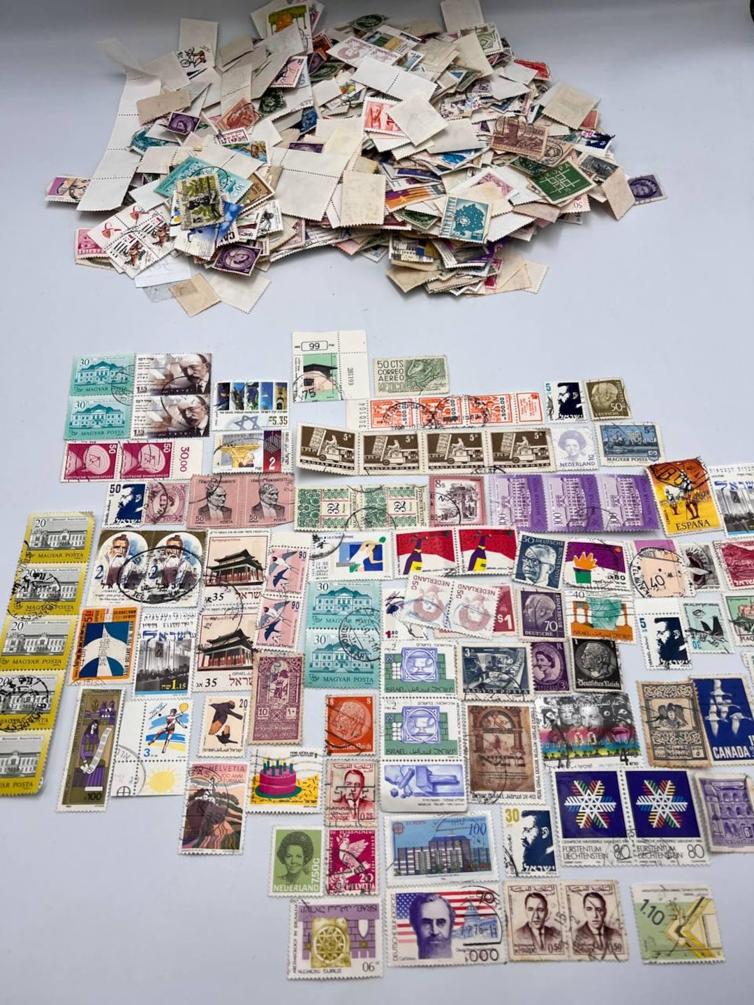 Huge Vintage Lot of World International Postage Stamps 1000 Pc From ...