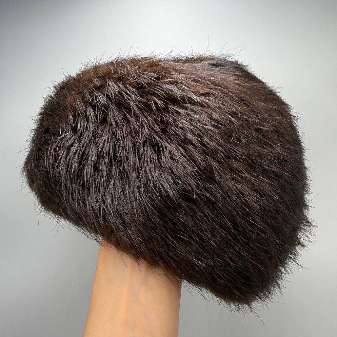 Vintage Austrian Nutria Fur Beret Hat Salzburg Women’s Winter Size 57 M ...