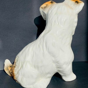 1940's Sitzendorf Germany Antique Porcelain Statue Figure Dog Terrier ...