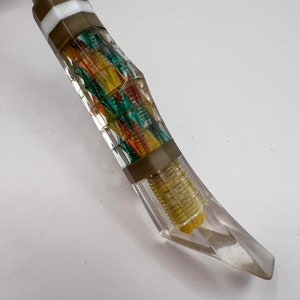 1980's Vintage Ballpoint Steel Pen Aluminum Plexiglass Hand Made Art ...