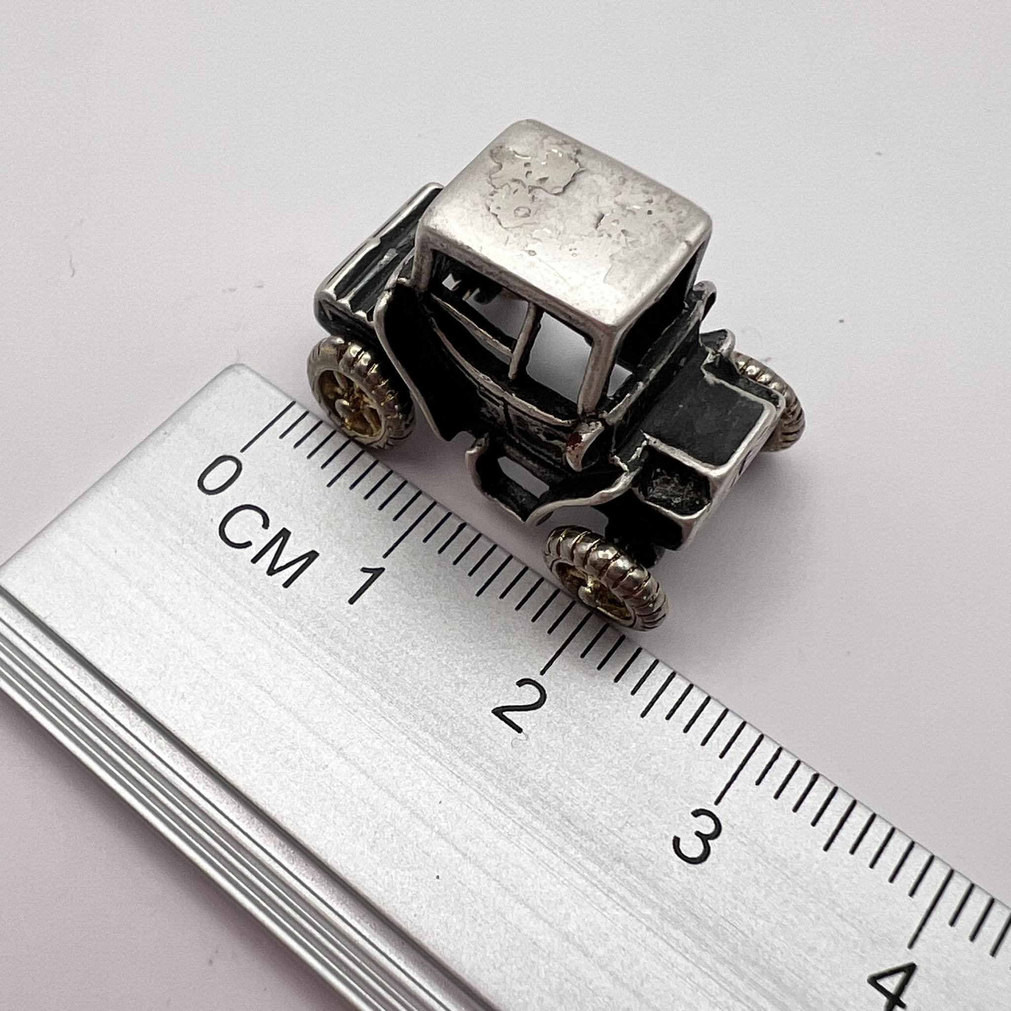 Vintage Silver 800 Miniature Car Figurine • Italian Brougham • Gift 8gr ...
