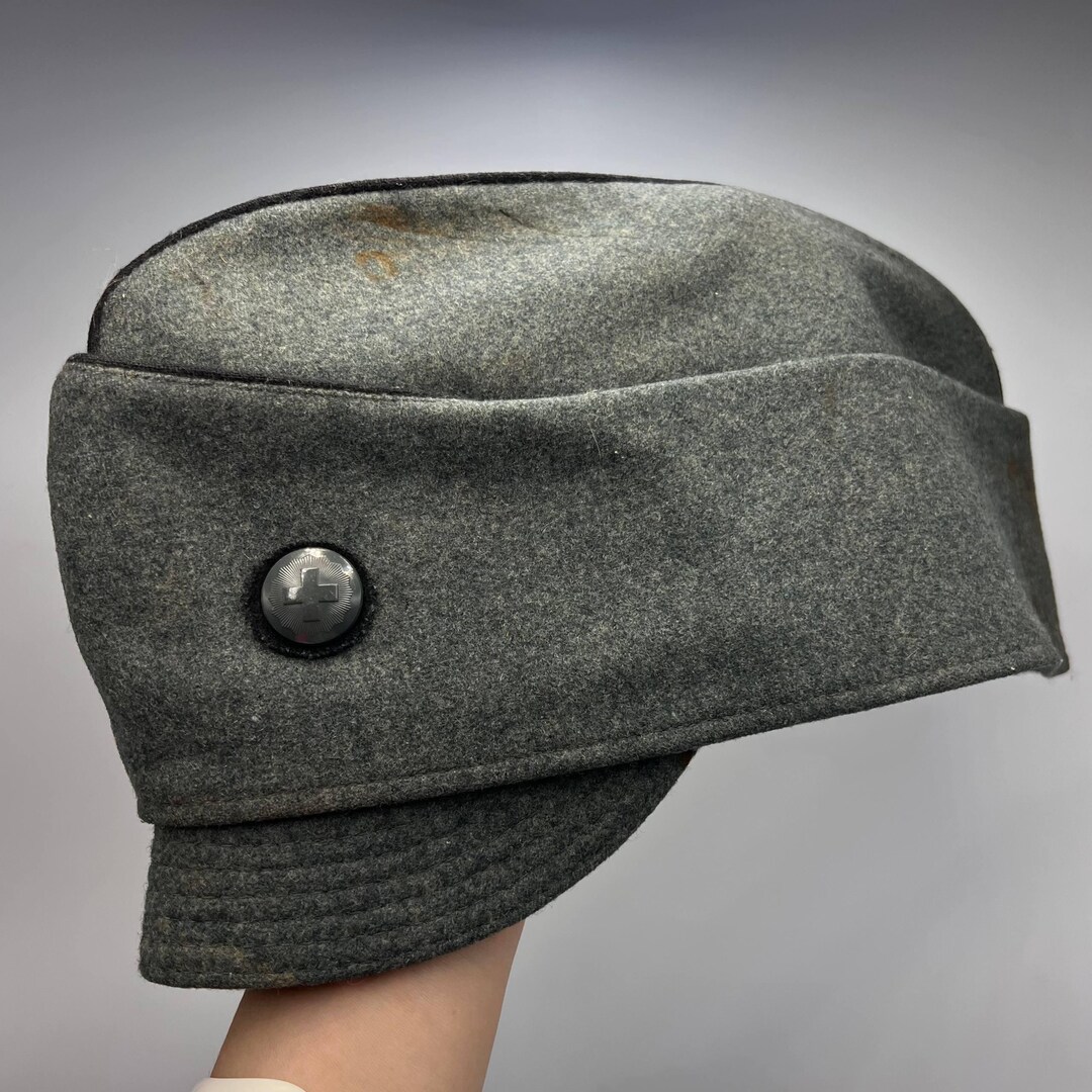Vintage 1961 Swiss Army Wool Winter Cap • Alpine Military Hat Size 56 ...