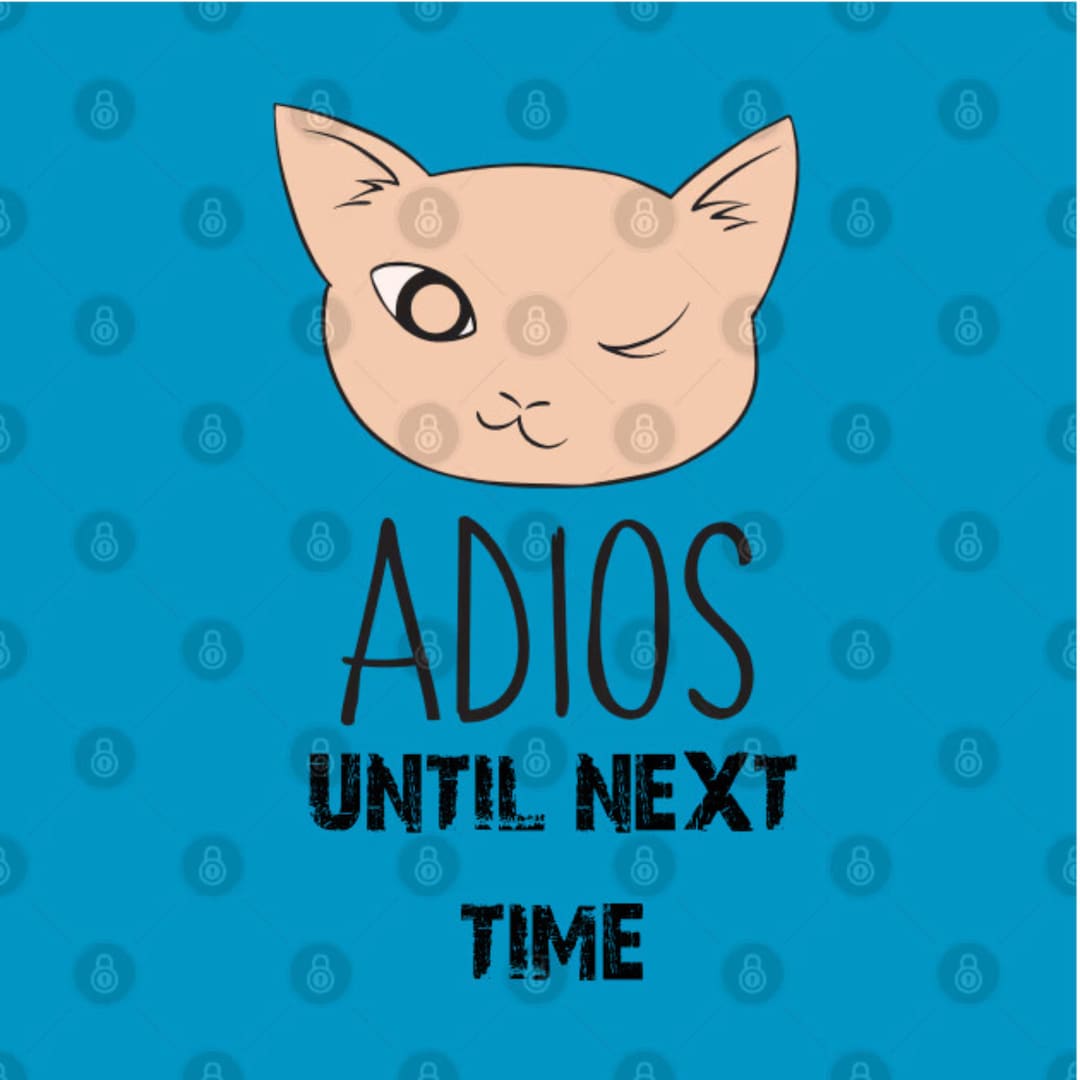 Adios Kitty Cat - Etsy