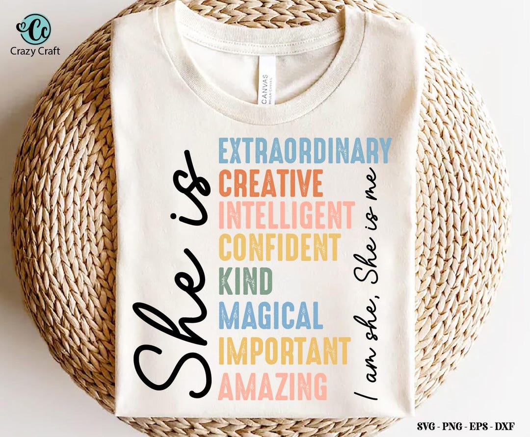 She is Extraordinary SVG, She is Me SVG, Women Empowerment Svg ...