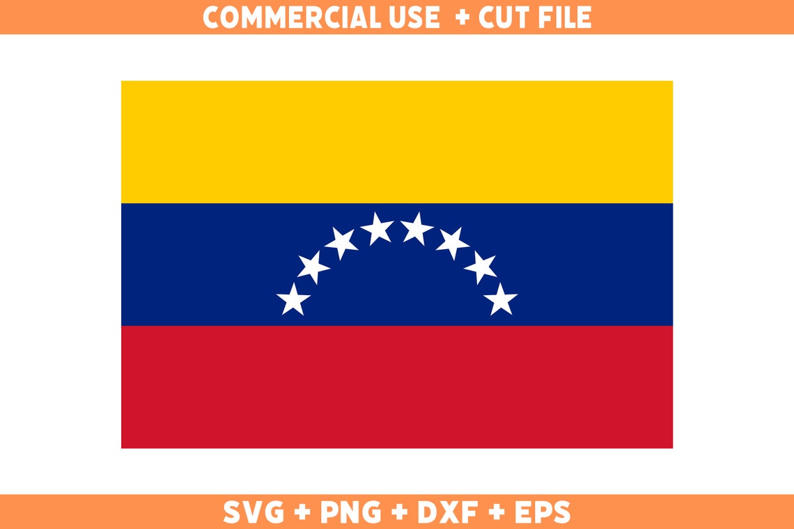 Venezuela Flag SVG Original Colors, Venezuela Flag Png, Commercial Use ...