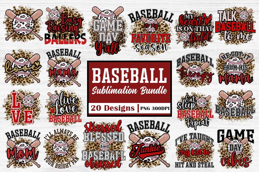 Baseball Sublimation Bundle Png, Baseball Png Sublimation, Baseball Mom ...