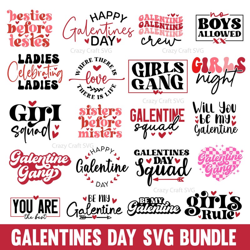 Galentine Gang Png Bundle - Etsy UK