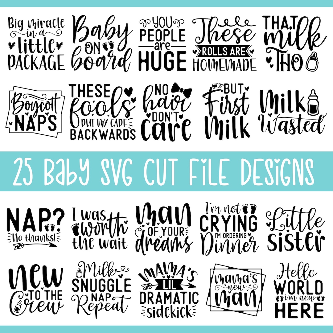 Baby Sayings Svg Bundle, Baby Onesie SVG, Funny Baby SVG, Newborn SVG ...