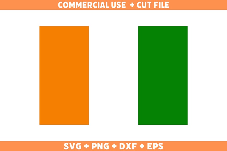 Cote D'ivoire Flag SVG Original Colors, Cote D'ivoire Flag Png ...