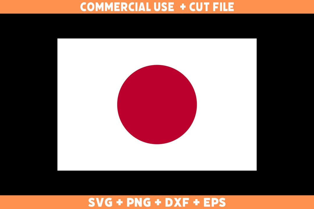 Japan Flag SVG Original Colors, Japan Flag Png, Commercial Use for ...