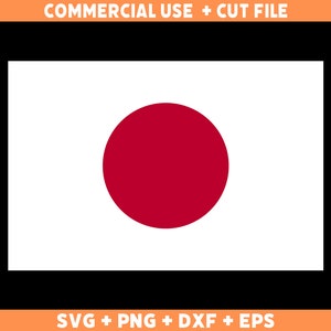 Japan Flag SVG Original Colors, Japan Flag Png, Commercial Use for ...