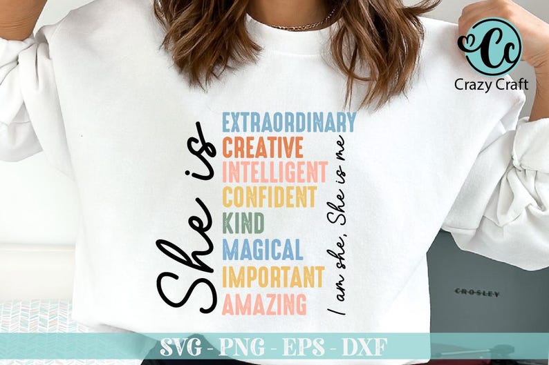 She is Extraordinary SVG, She is Me SVG, Women Empowerment Svg ...