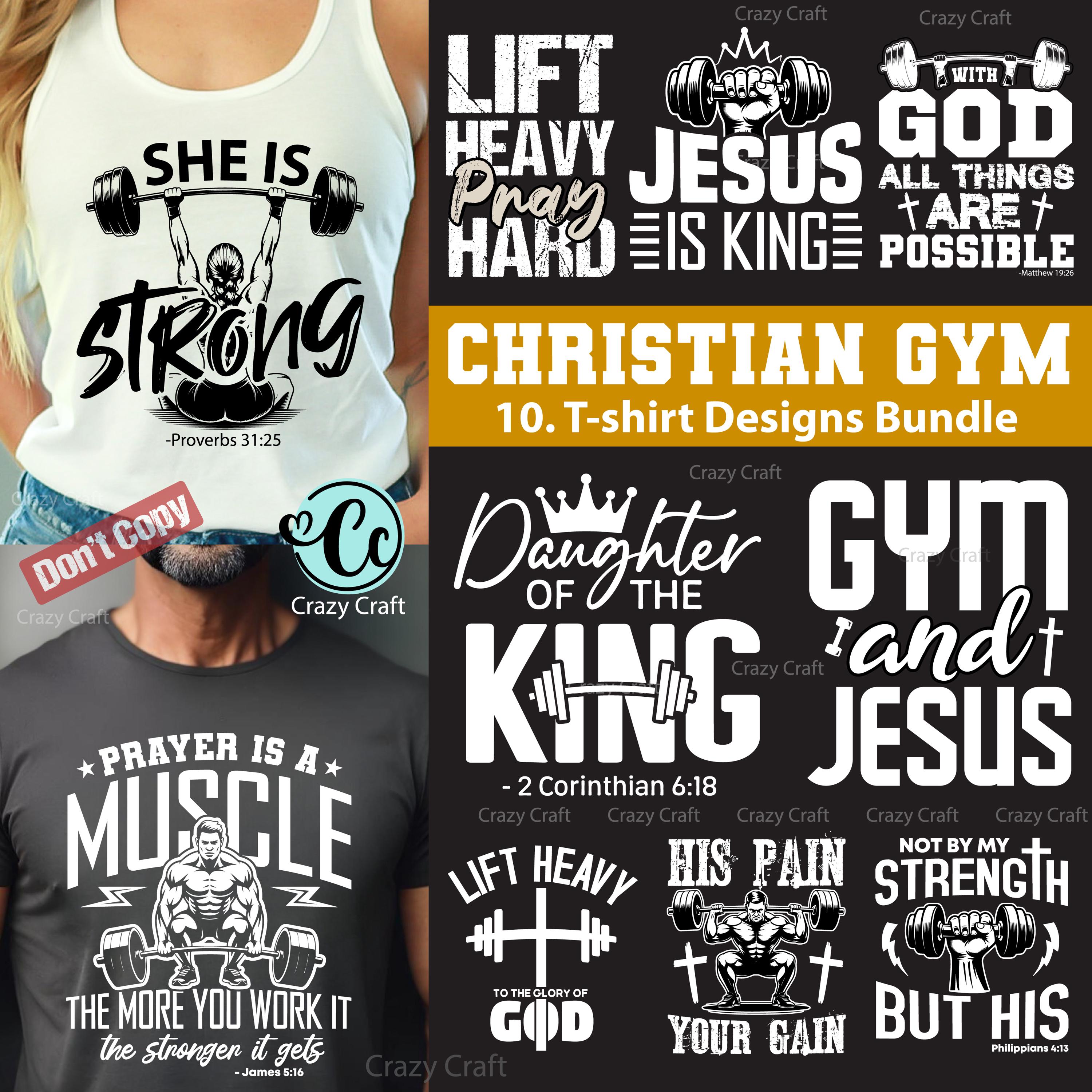 Christian Gym Svg Png Bundle, Christian Fitness PNG Bundle, Gym ...