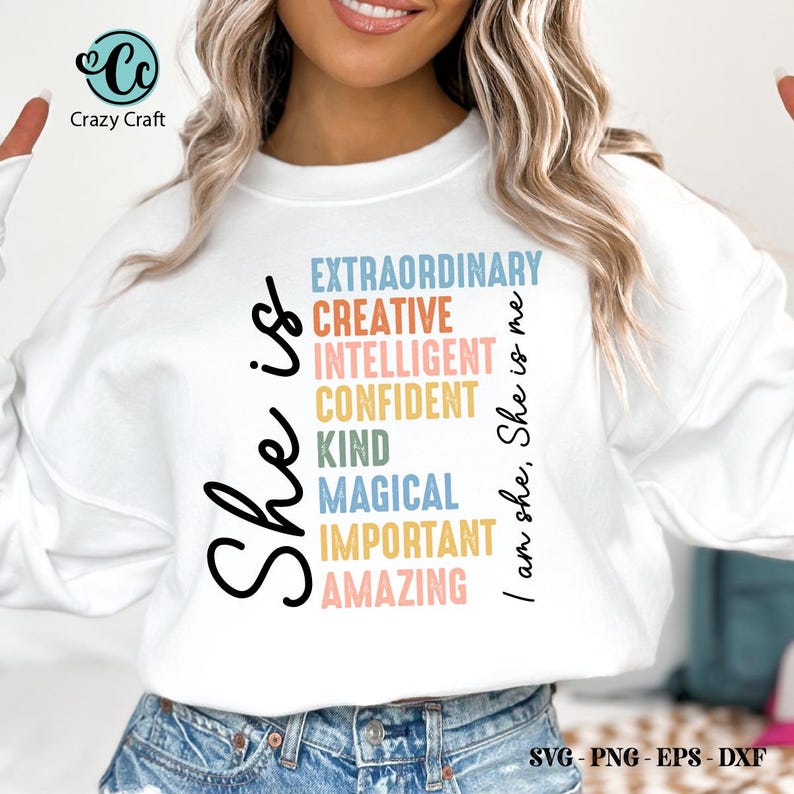 She is Extraordinary SVG, She is Me SVG, Women Empowerment Svg ...