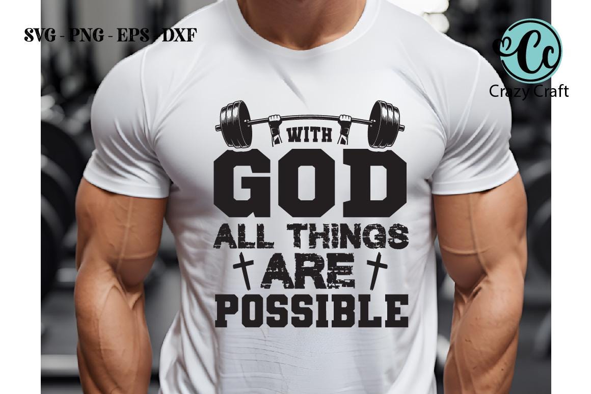 Christian Gym Svg Png Bundle, Christian Fitness PNG Bundle, Gym ...