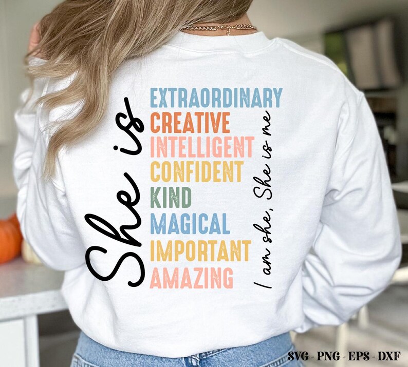 She is Extraordinary SVG, She is Me SVG, Women Empowerment Svg ...
