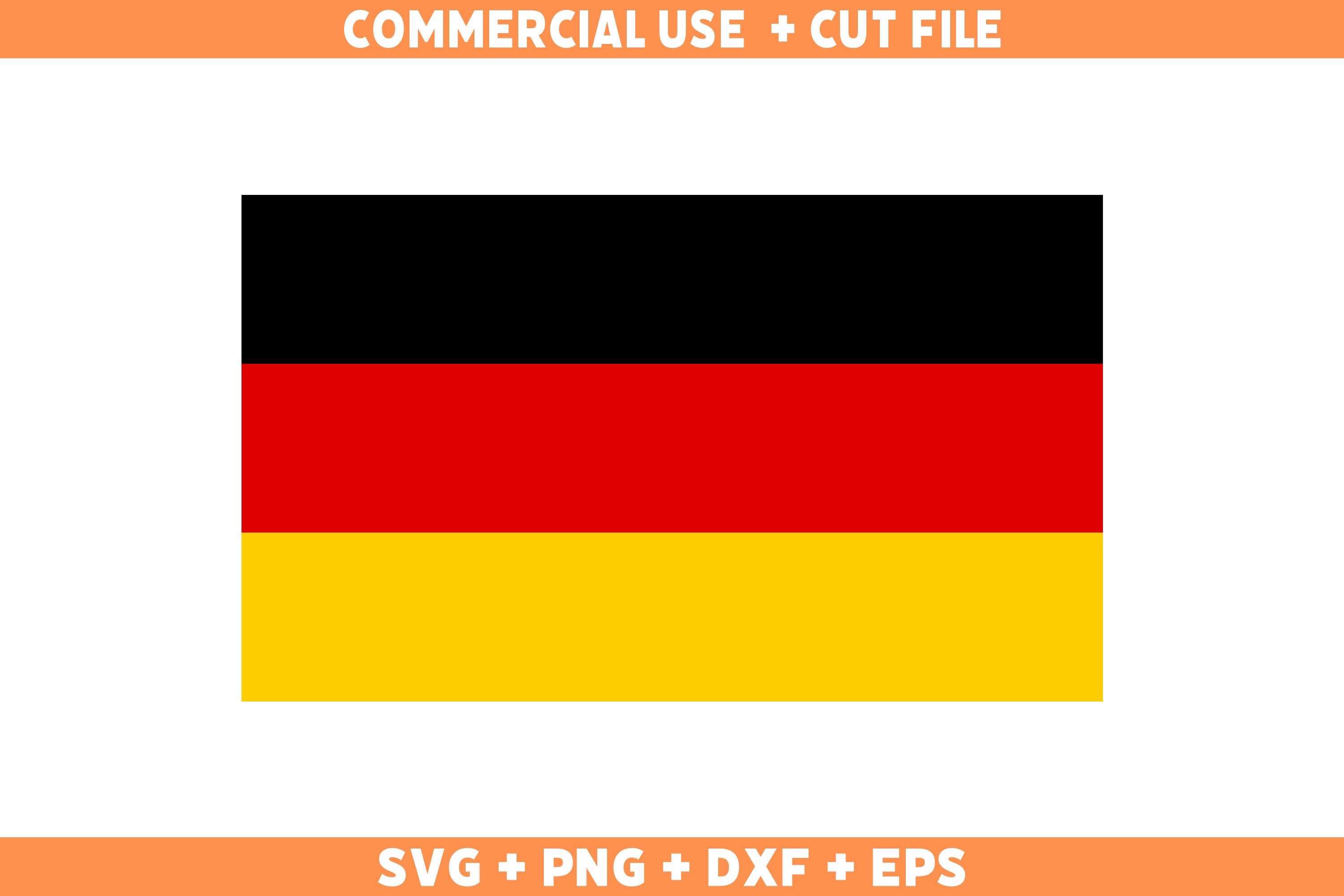 Germany Flag SVG Original Colors, Germany Flag Png, Commercial Use for ...