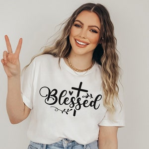 Blessed SVG, Blessed Word SVG, Blessed Cut File, Blessed With Heart SVG ...