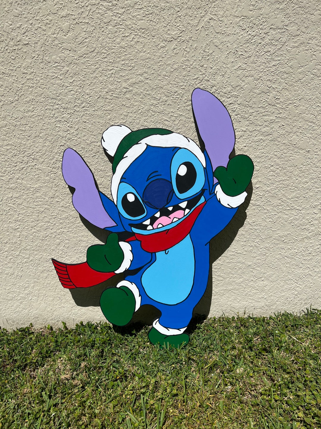 Winter Stitch Yard Sign/yard Art/yard Decor/christmas Yard Art/wooden ...