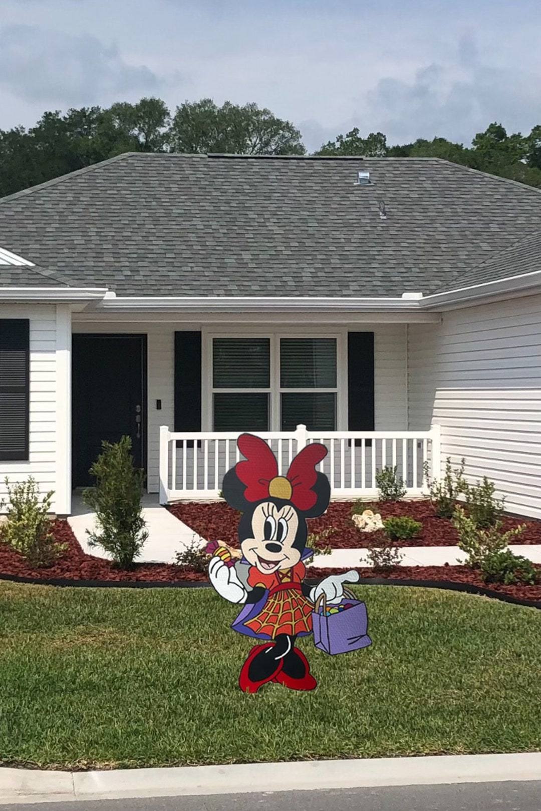 Halloween Vampire Minnie Mouse Yard Sign/yard Art/yard Decor/halloween ...