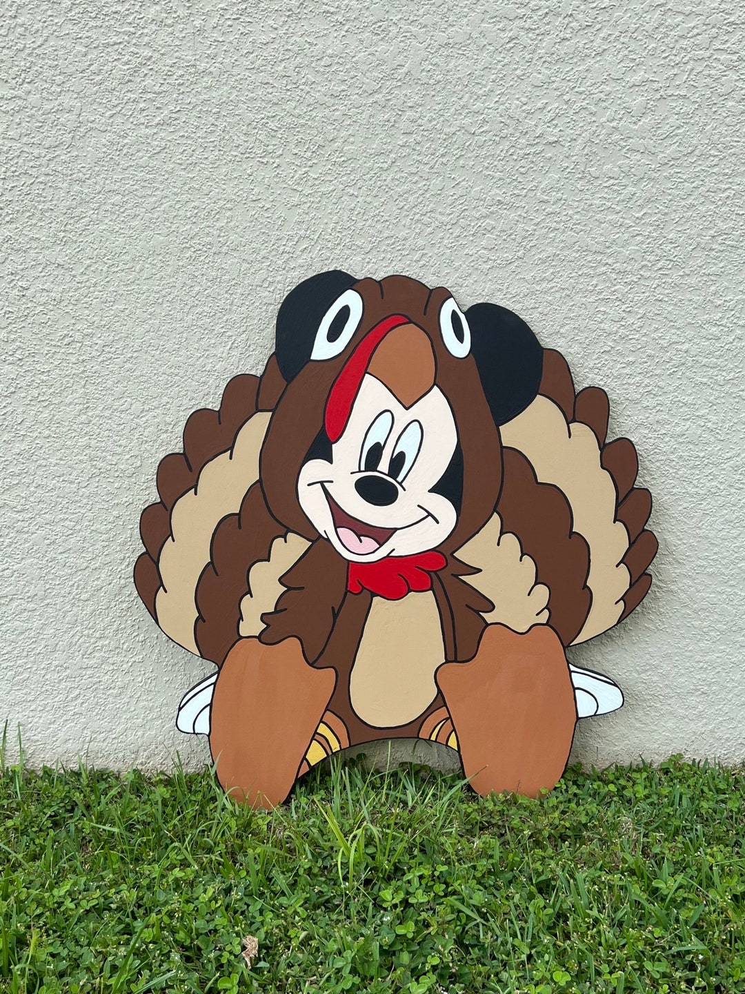 Thanksgiving Mickey Turkey Yard Sign/yard Art/yard Decor/thanksgiving ...