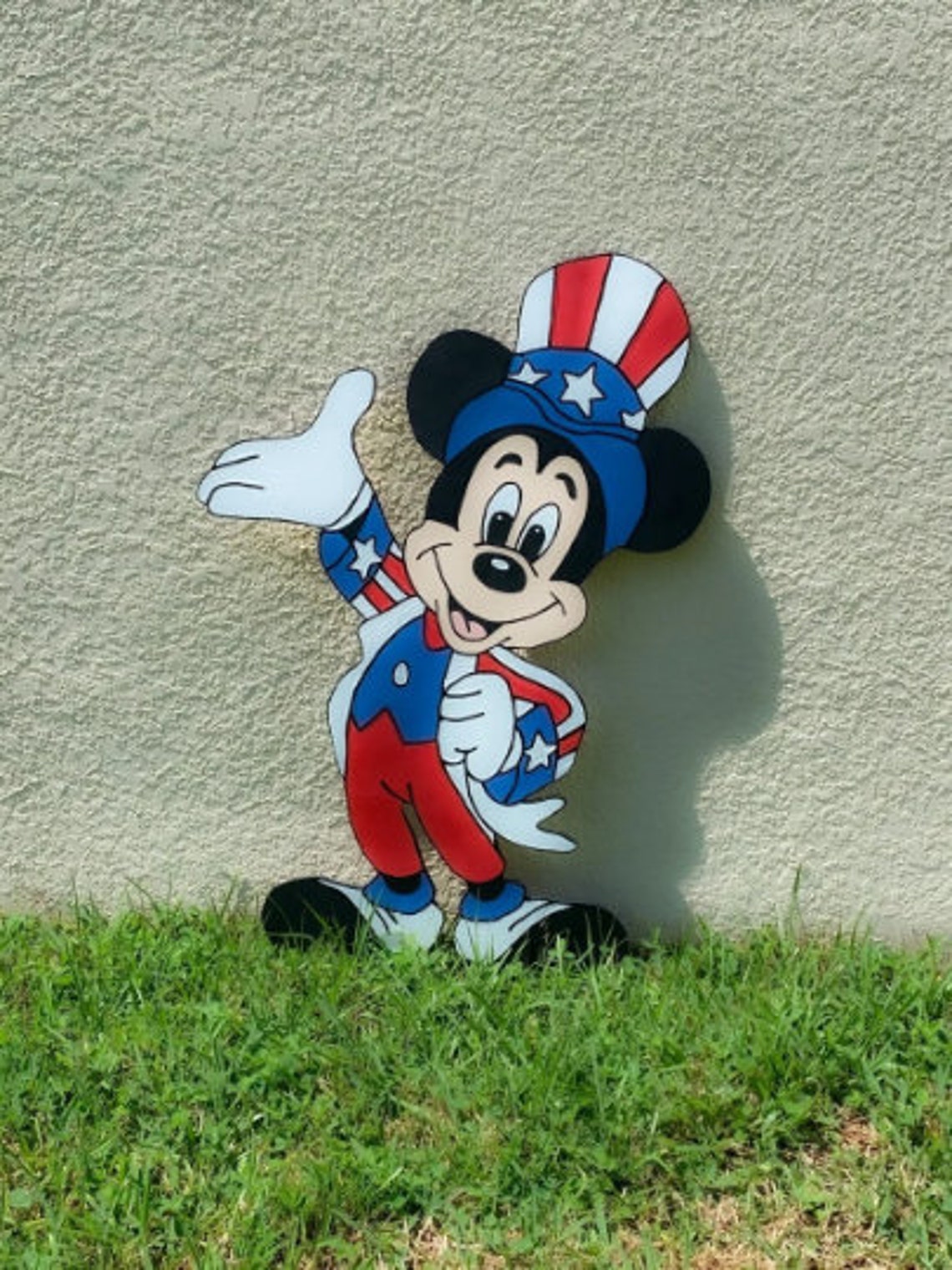 4th of July Mickey and Minnie Mouse Yard Sign/yard Art/wooden - Etsy