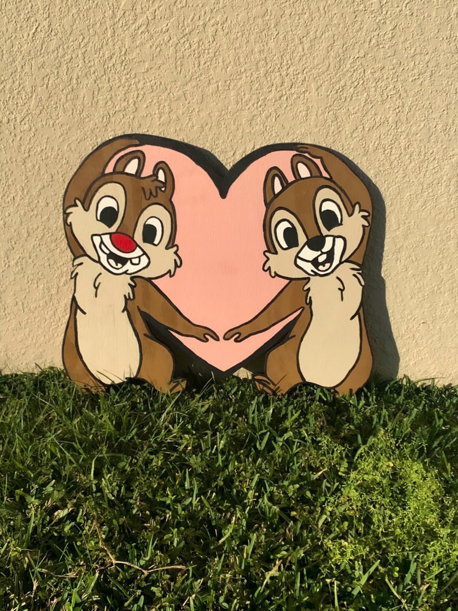 Valentine's Day Chip and Dale Yard Sign/yard Art/yard Decor/valentine's ...