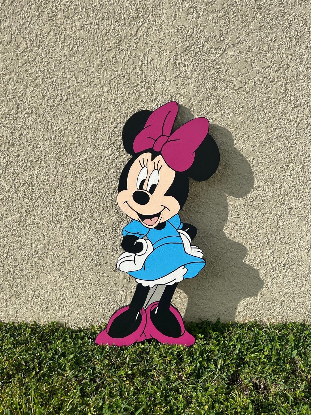Minnie Mouse Yard Sign/yard Art/yard Decor/wooden Yard Art/minnie Mouse ...