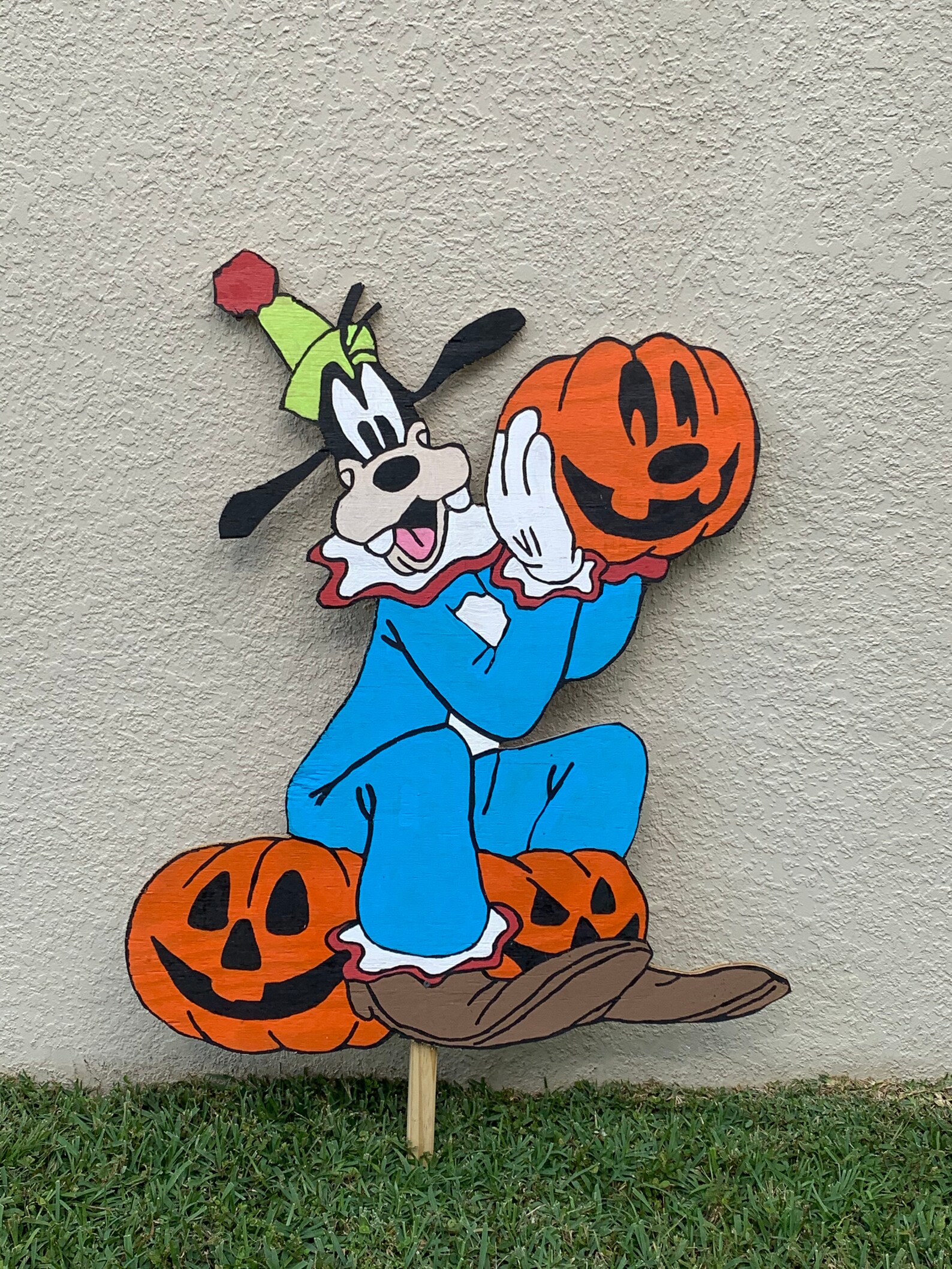 Halloween Goofy Yard Sign/yard Art/yard Decor/halloween Yard | Etsy
