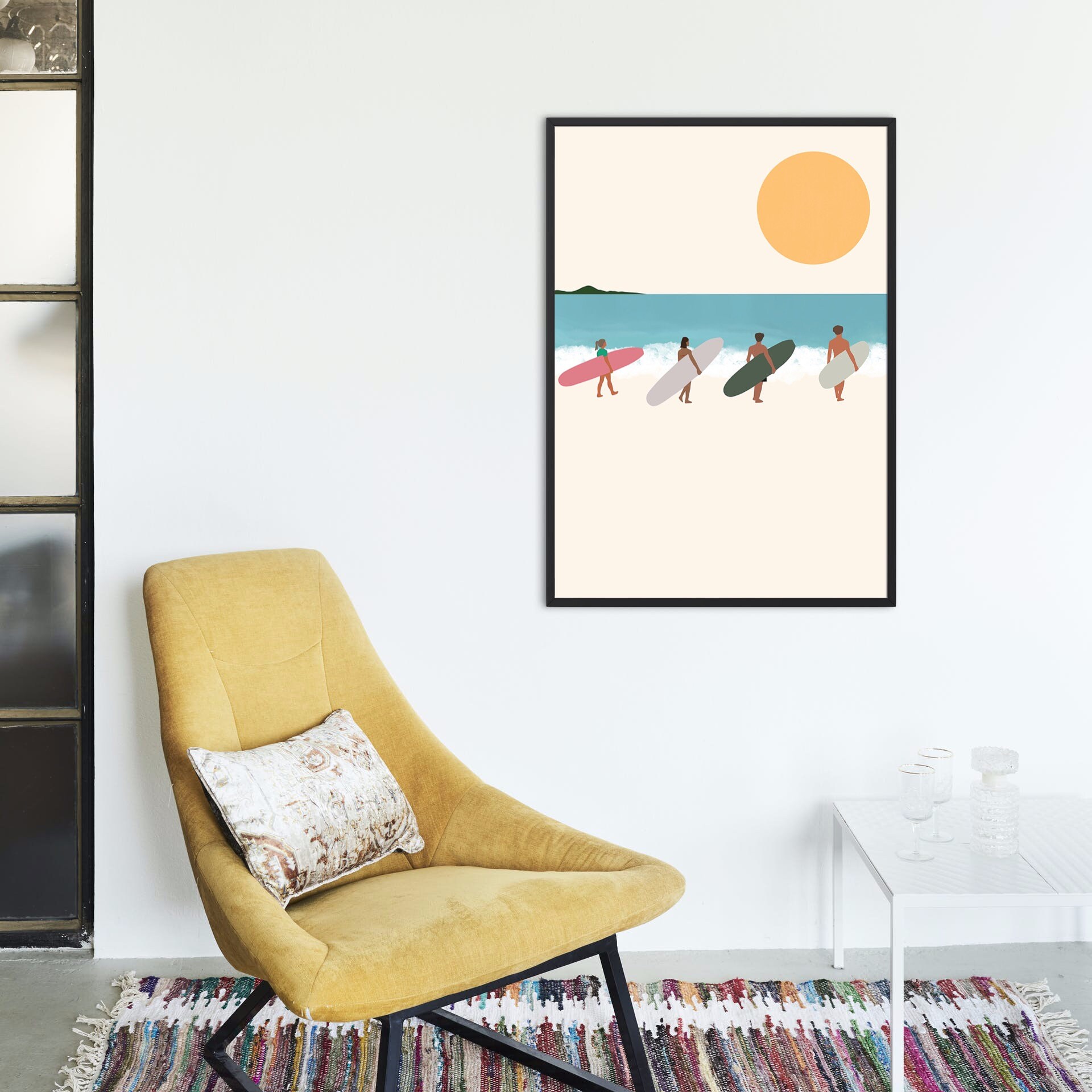 Group Surf Illustration Hawaii Surfboards DIGITAL DOWNLOAD Aloha - Etsy