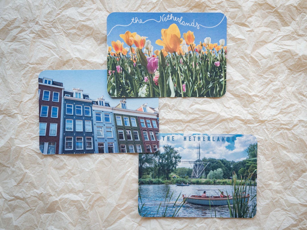 Dutch Postcards - Retro Look, Eco Friendly Card Set, Netherlands ...