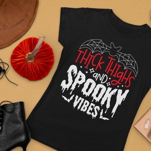 Spooky Vibes Svg, Halloween Shirt Svg, Bat Spider Web Halloween Svg ...