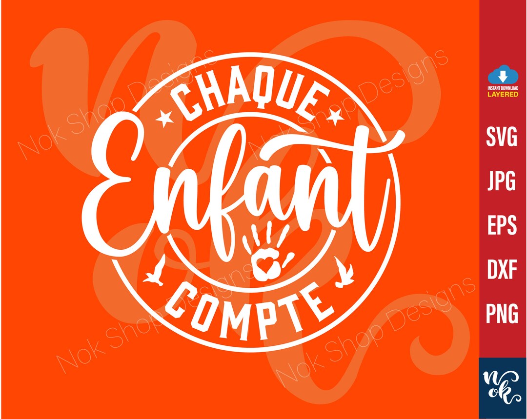 Every Child Matters Svg, French Chaque Enfant Compte SVG, Png ...