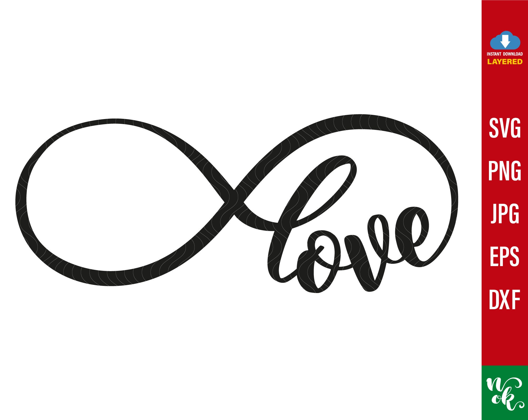 Love Svg Infinity Heart Svg Love Infinity Svgi Love You - Etsy