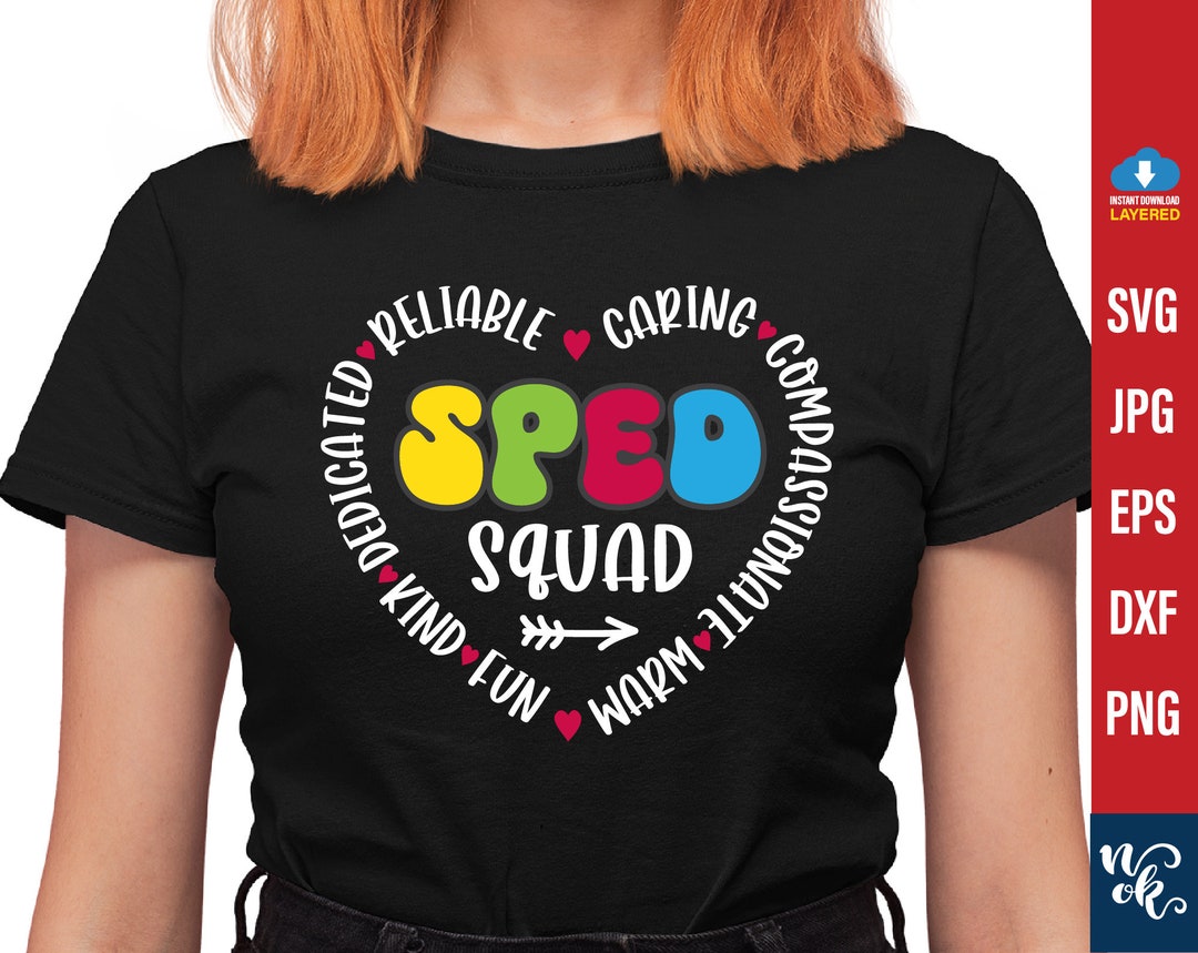 SPED Squad Svg Png, Special Education Svg, Special Ed Squad Svg for ...
