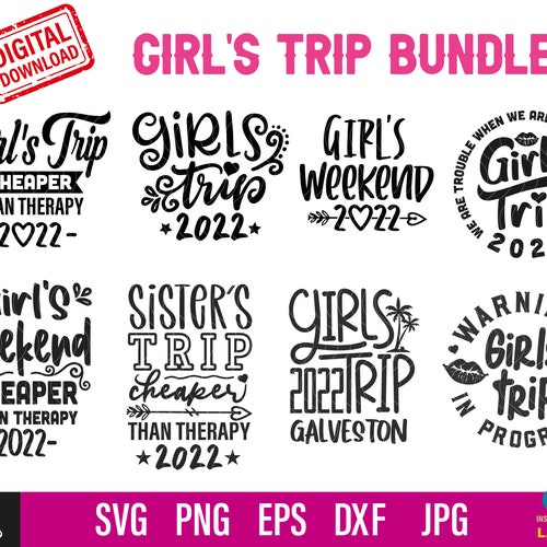 Girls Trip Cheaper Than Therapy 2020 Svg Girls Weekend Girls - Etsy