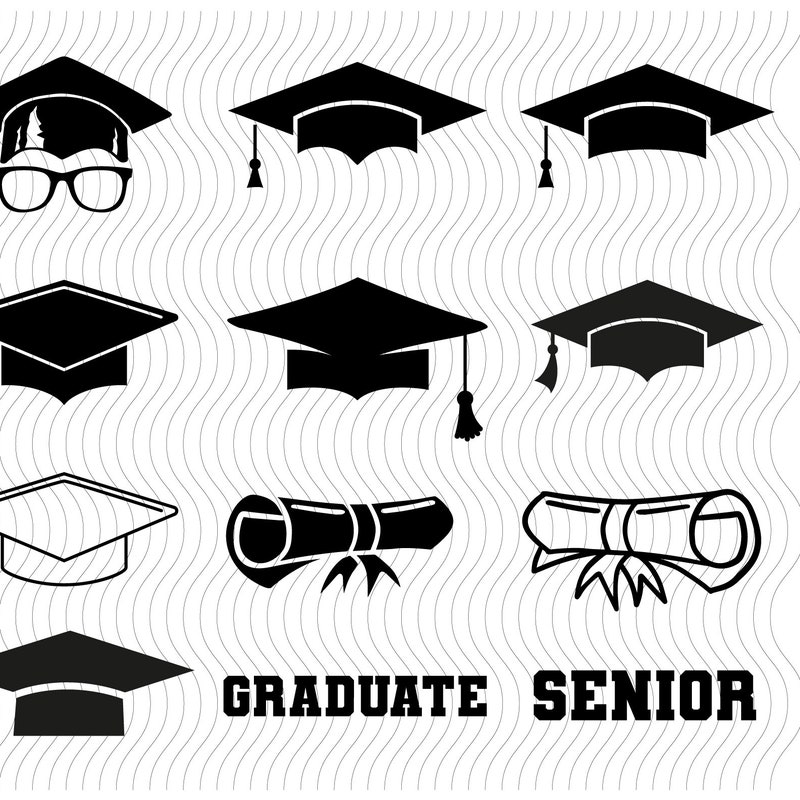 Graduation Cap Svg - Etsy